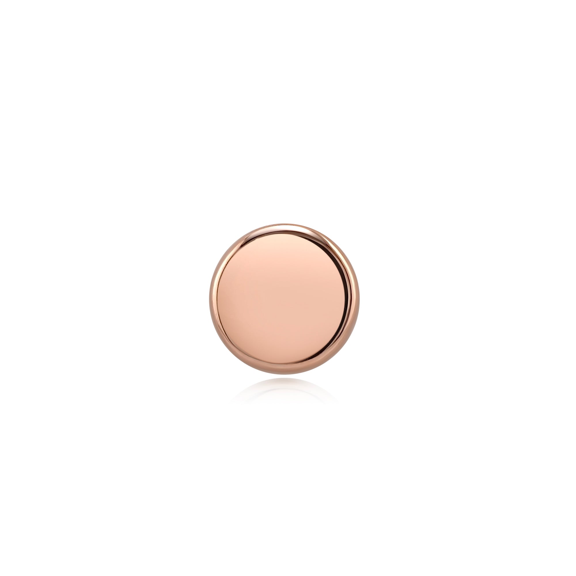 14k Gold Flat Disk End | Threadless Piercing Jewelry – EPOCH BODY JEWELRY