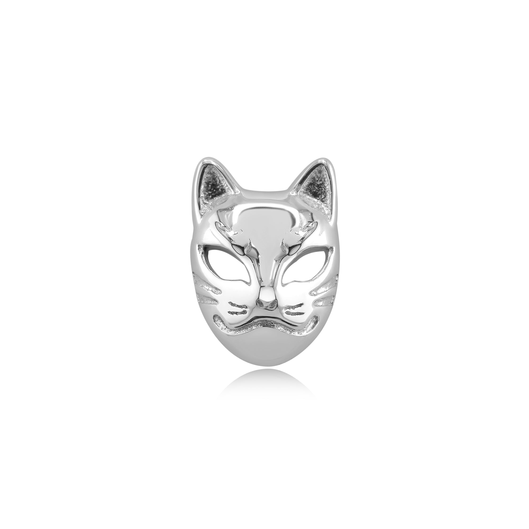 Fox Mask Threadless End | Solid Gold Piercing Jewelry – EPOCH BODY JEWELRY